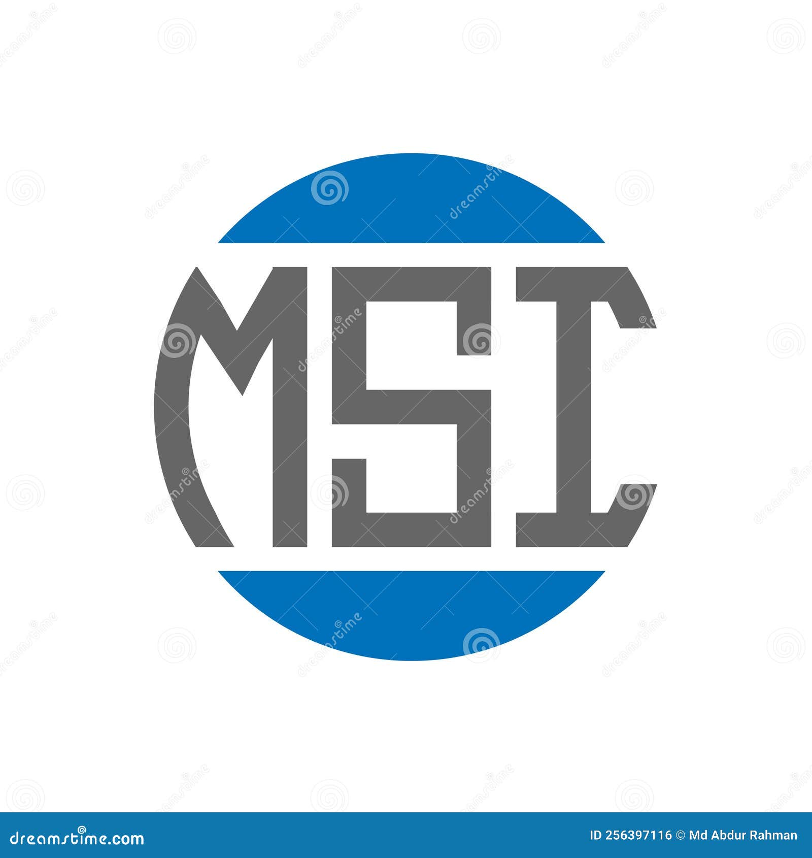 MSI Letter Logo Design On White Background. MSI Creative Initials ...