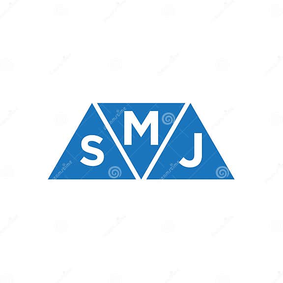 MSJ Abstract Initial Logo Design on White Background. MSJ Creative ...