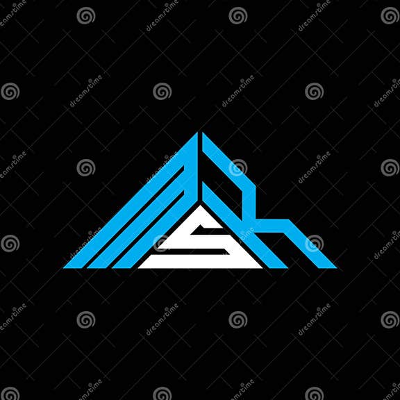 MSK Letter Logo Creative Design with Vector Graphic, MSK Simple and ...