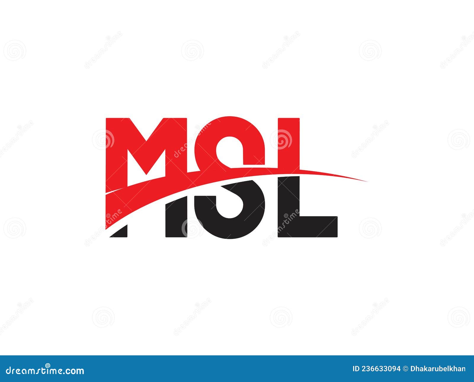 MSL Letter Initial Logo Design Vector Illustration Stock Vector ...