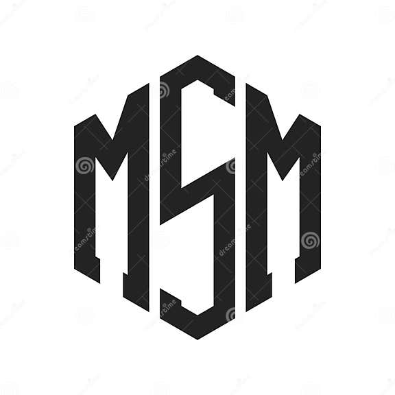 MSM Logo Design. Initial Letter MSM Monogram Logo Using Hexagon Shape ...
