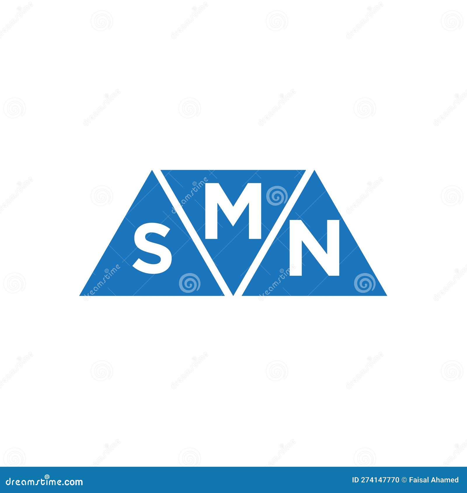 MSN Abstract Initial Logo Design on White Background. MSN Creative ...