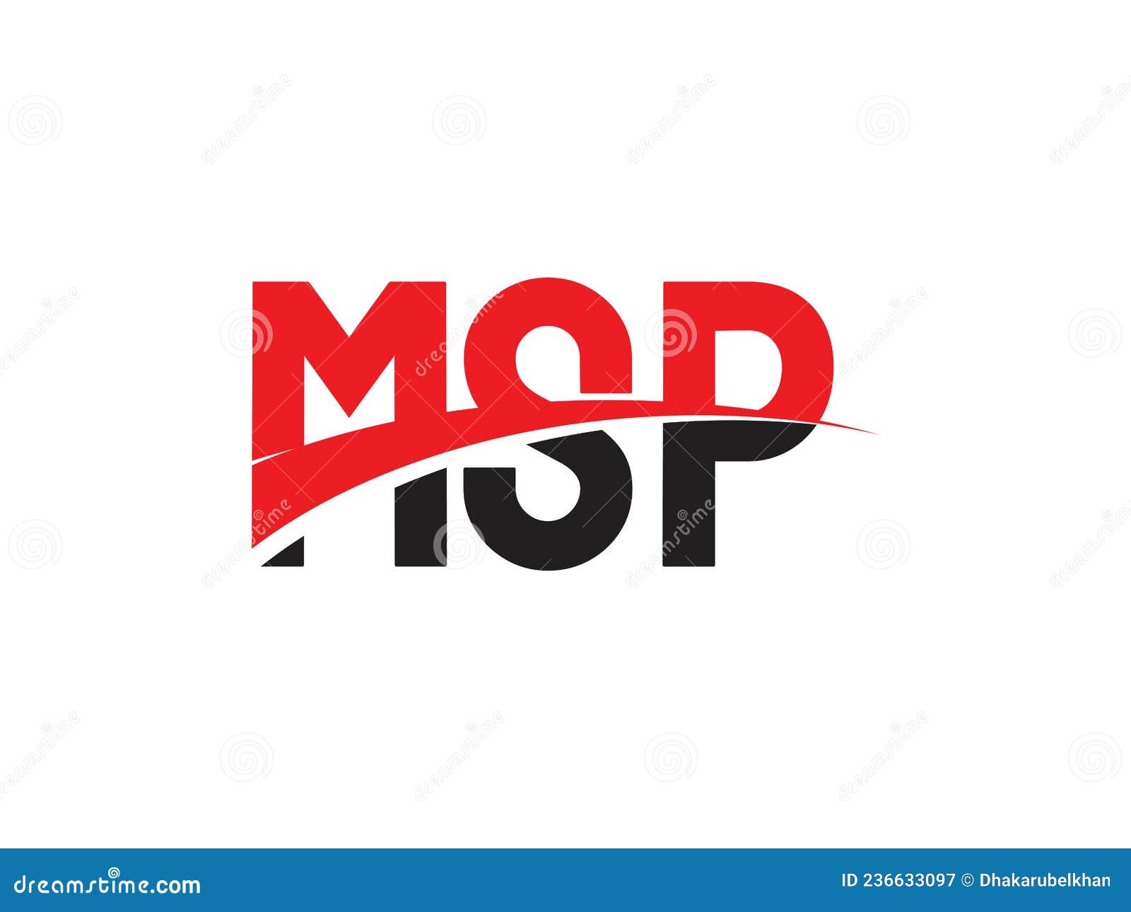 MSP Letter Initial Logo Design Vector Illustration Stock Vector ...