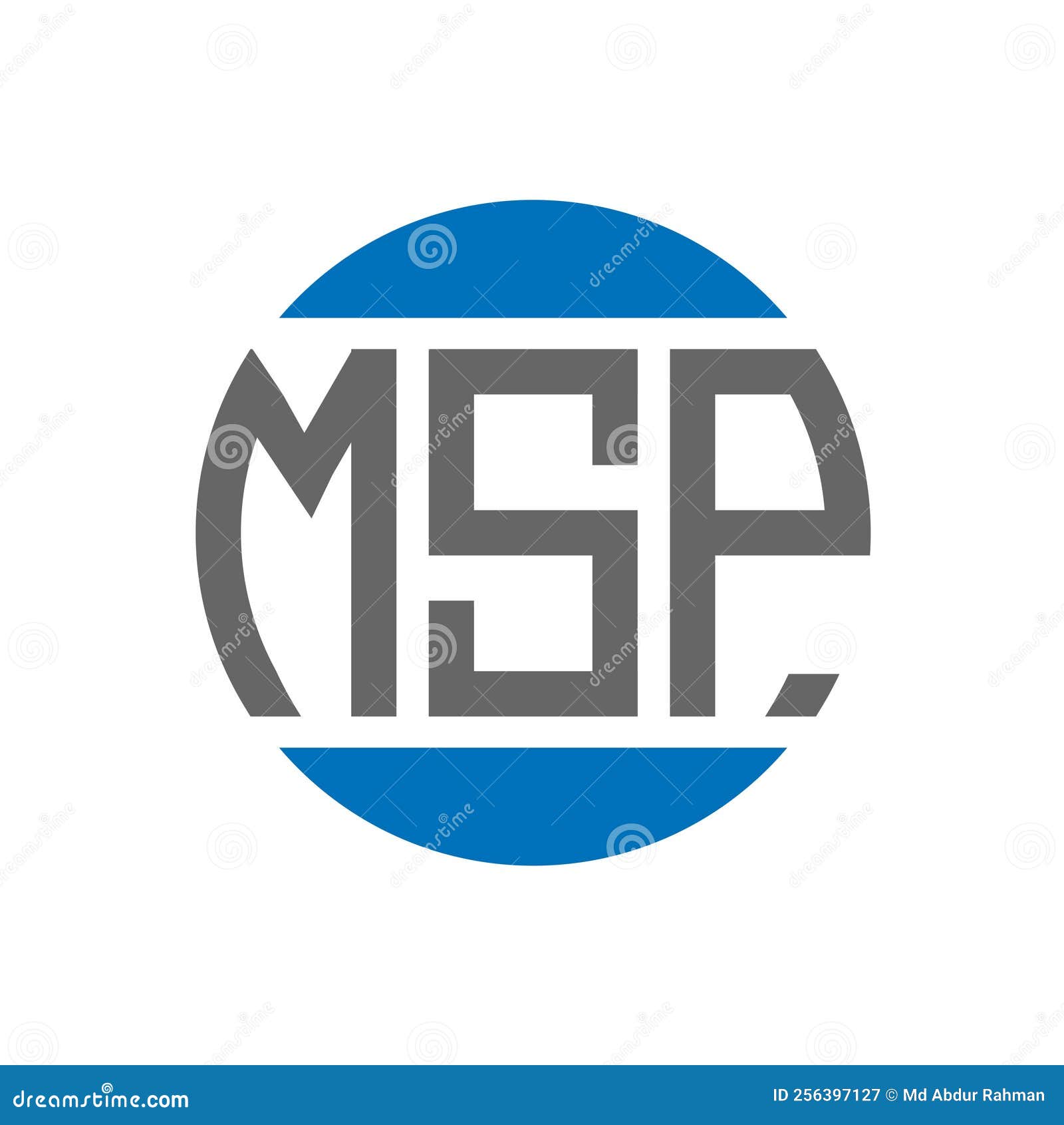 MSP Letter Logo Design on White Background. MSP Creative Initials ...