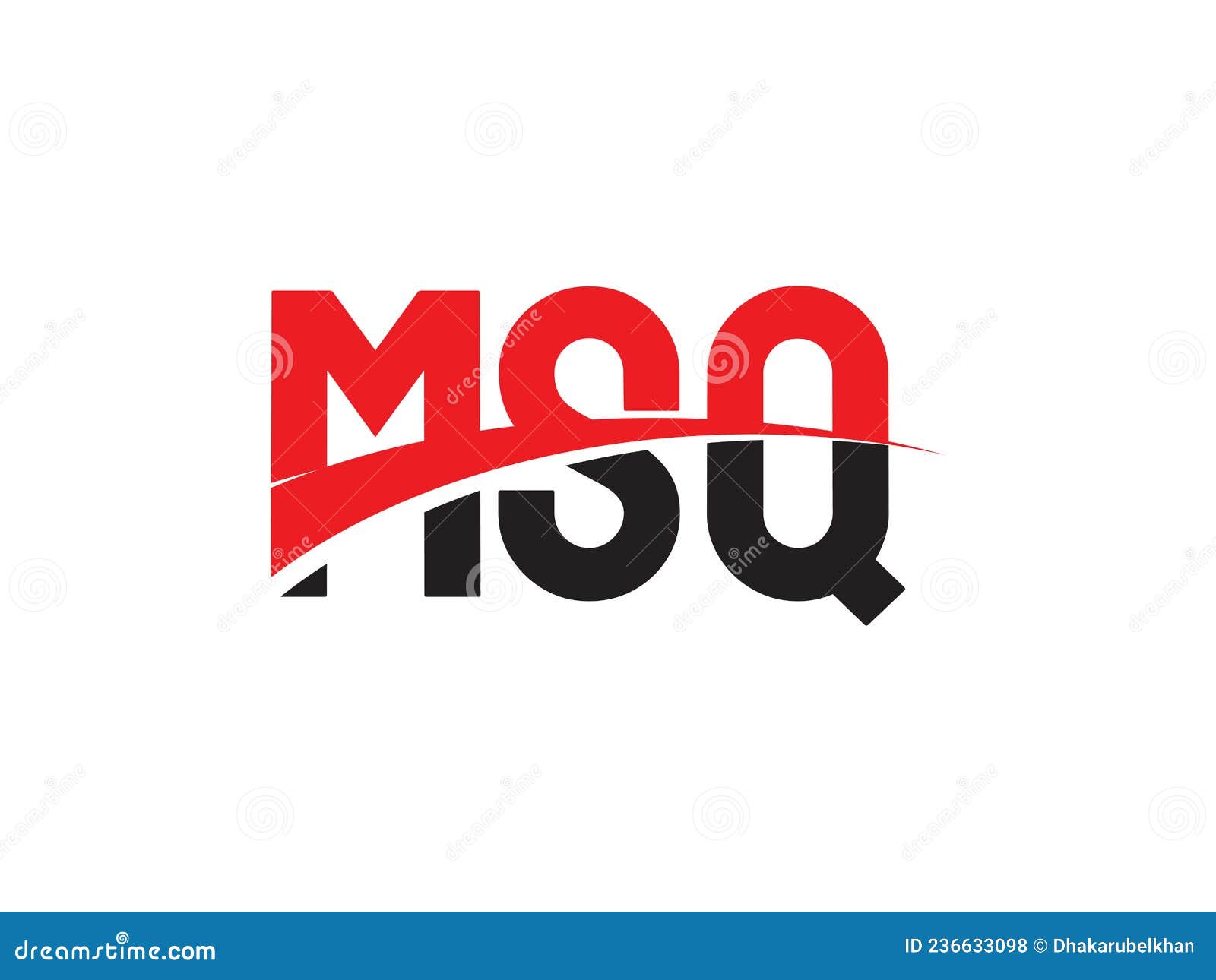 MSQ Letter Initial Logo Design Vector Illustration Stock Vector ...