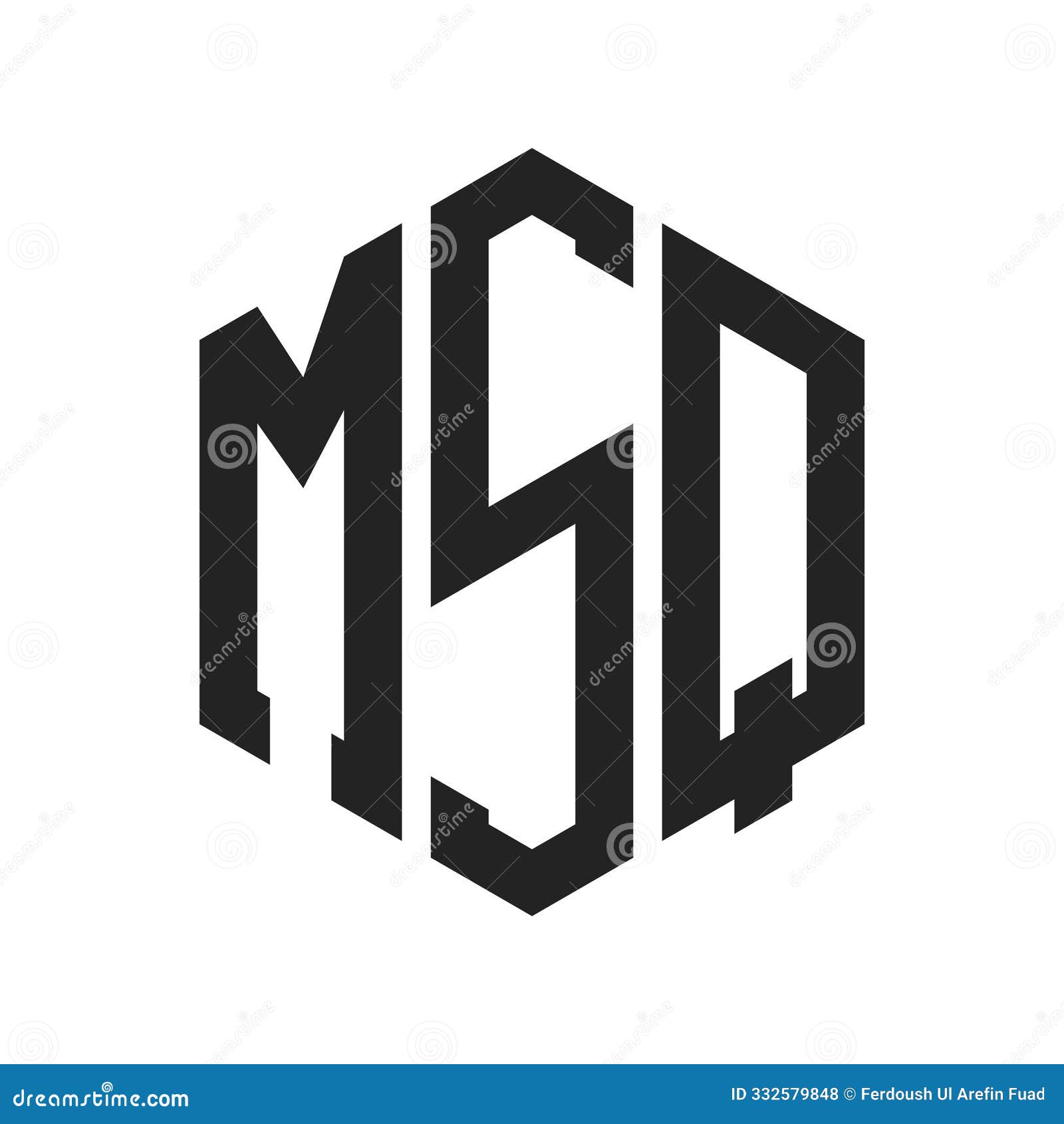 MSQ Logo Design. Initial Letter MSQ Monogram Logo Using Hexagon Shape ...