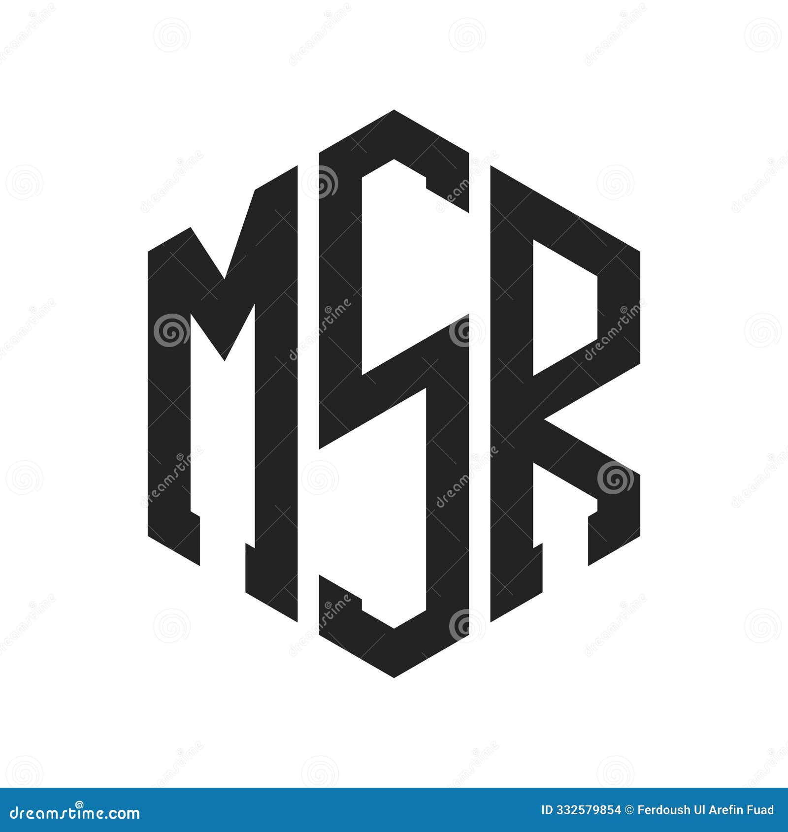 MSR Logo Design. Initial Letter MSR Monogram Logo Using Hexagon Shape ...