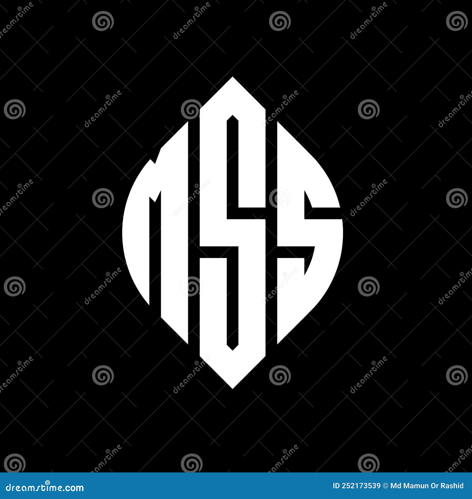 MSS Circle Letter Logo Design with Circle and Ellipse Shape. MSS ...