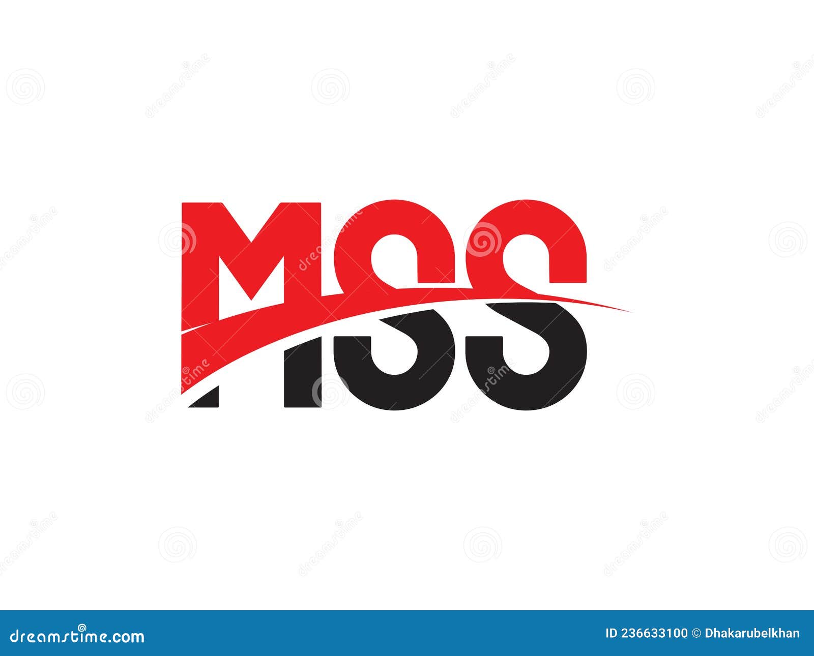 MSS Letter Initial Logo Design Vector Illustration Stock Vector ...