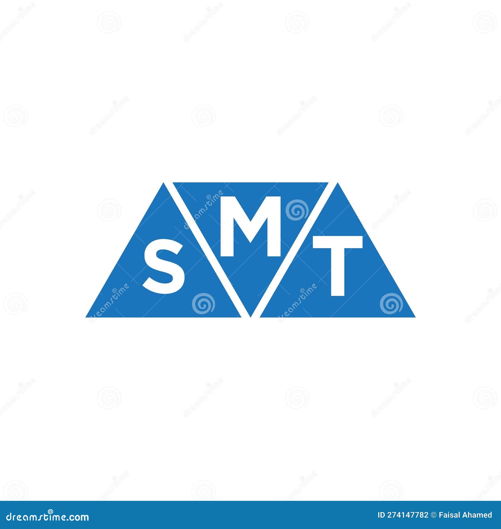 MST Abstract Initial Logo Design on White Background. MST Creative ...