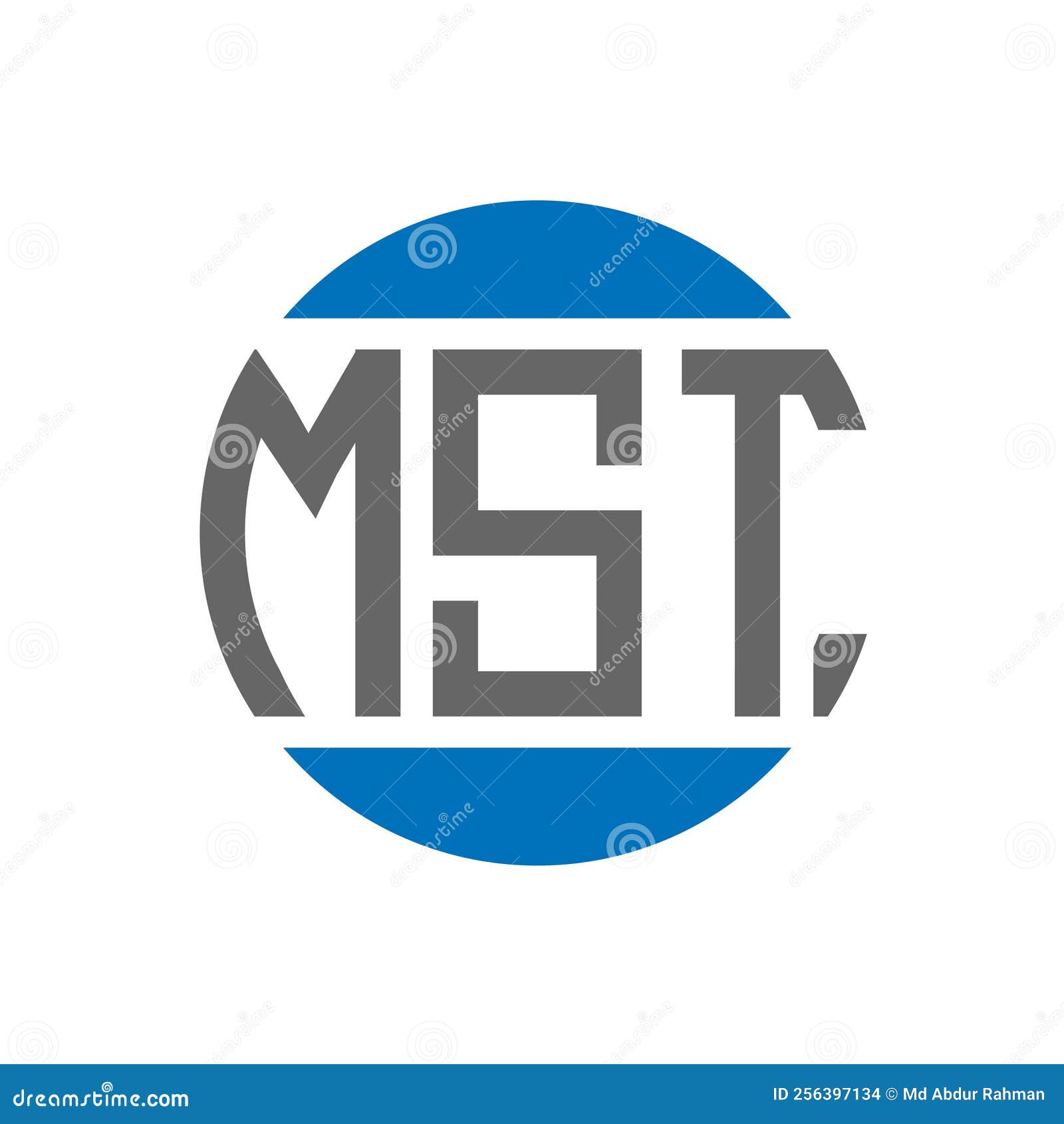 MST Letter Logo Design on White Background. MST Creative Initials ...