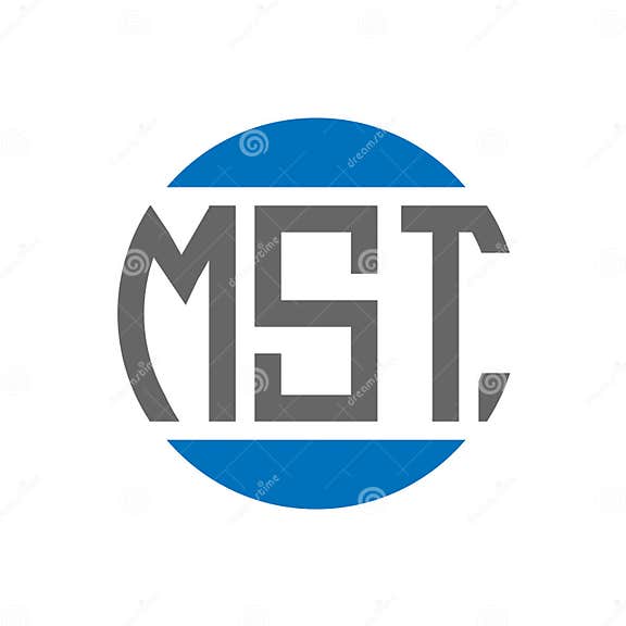 MST Letter Logo Design on White Background. MST Creative Initials ...
