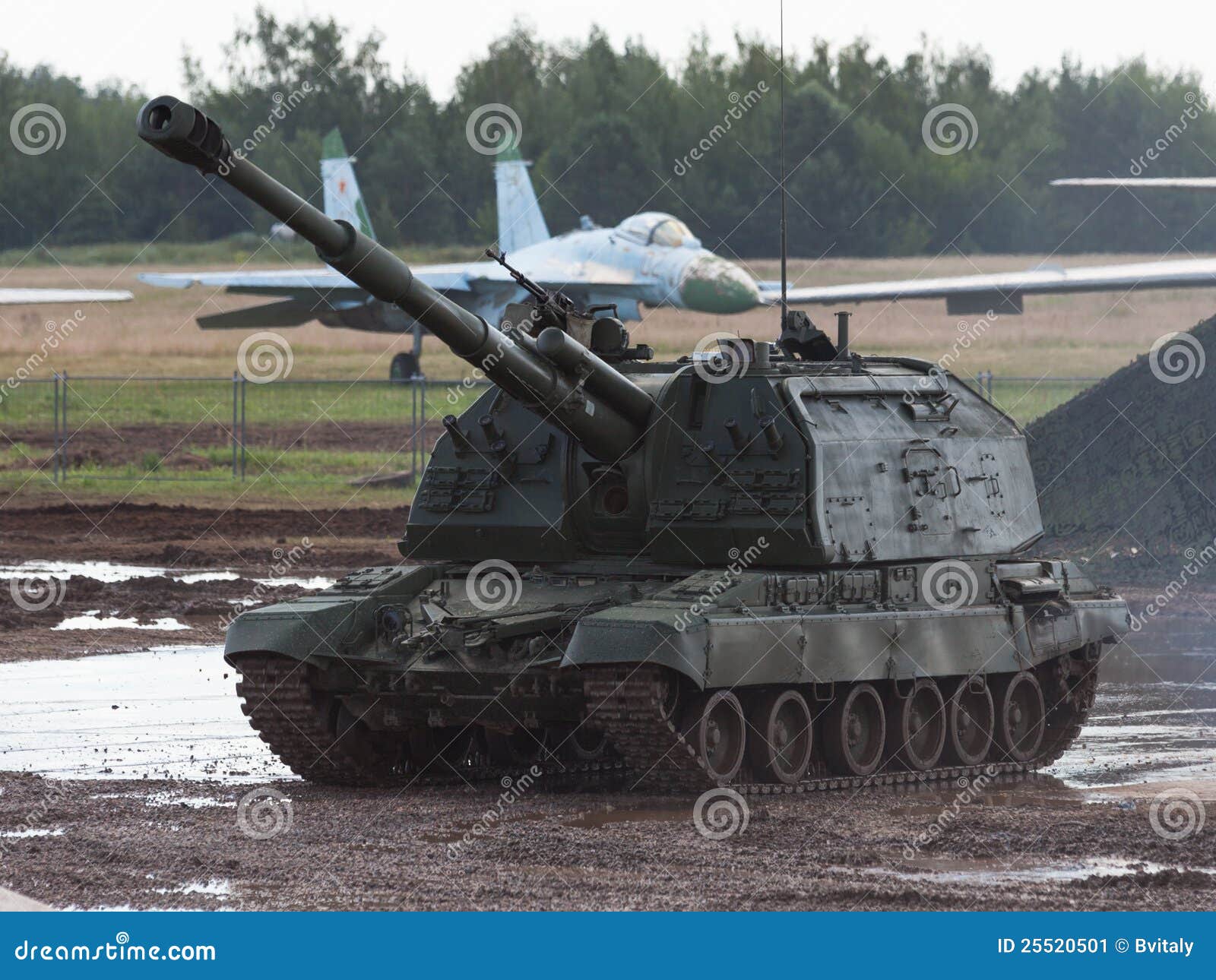 MSTA - Russian Self-propelled Howitzer Royalty-Free Stock Photography ...