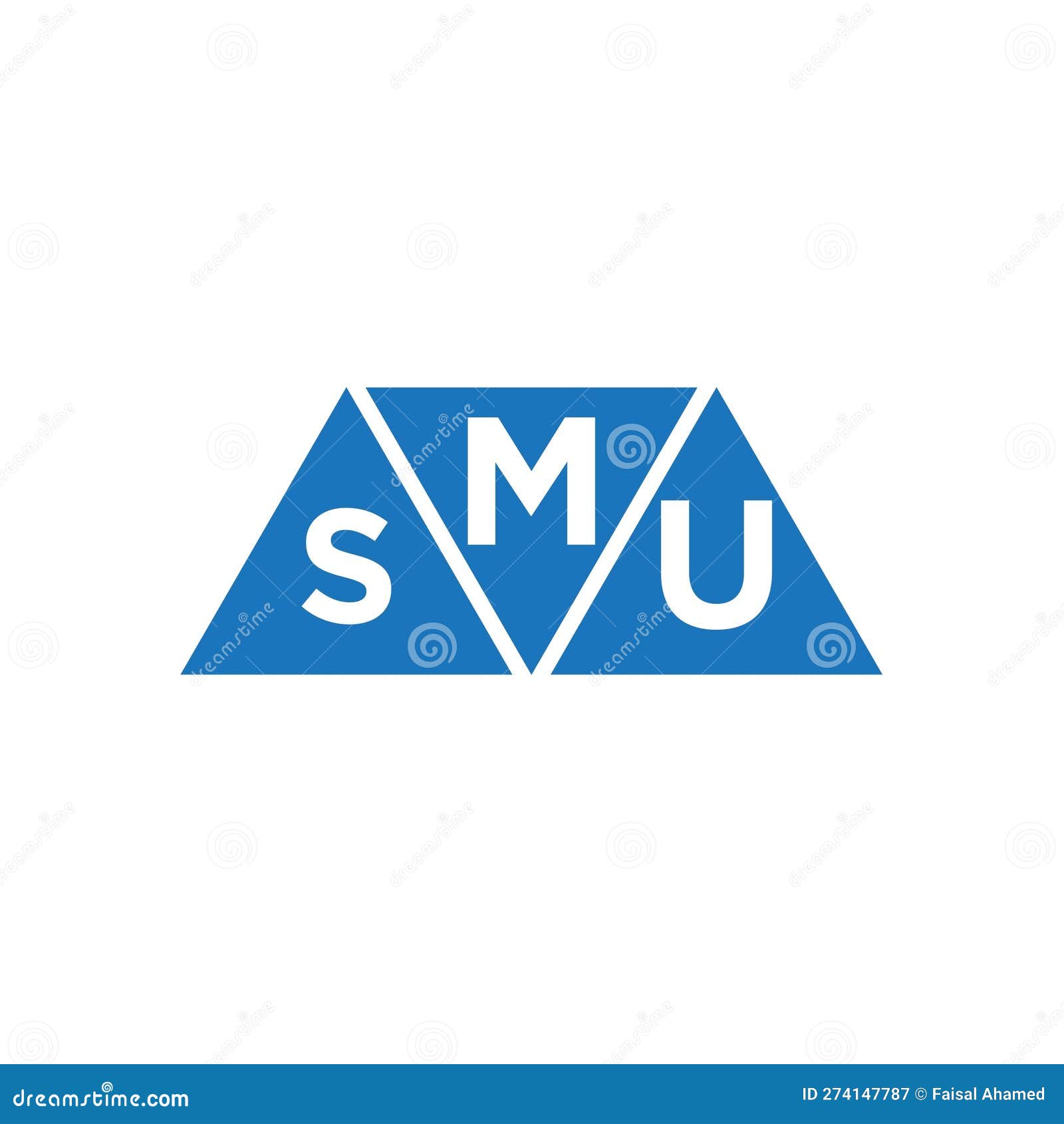 MSU Abstract Initial Logo Design on White Background. MSU Creative ...