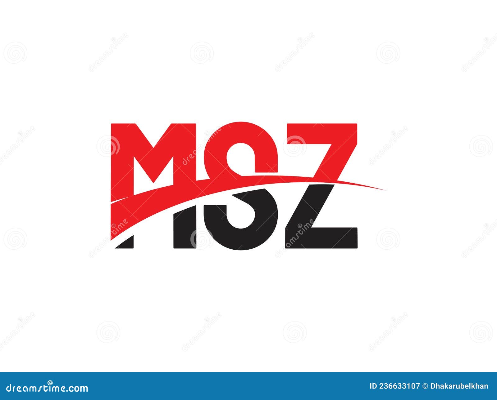 MSZ Letter Initial Logo Design Vector Illustration Stock Vector ...