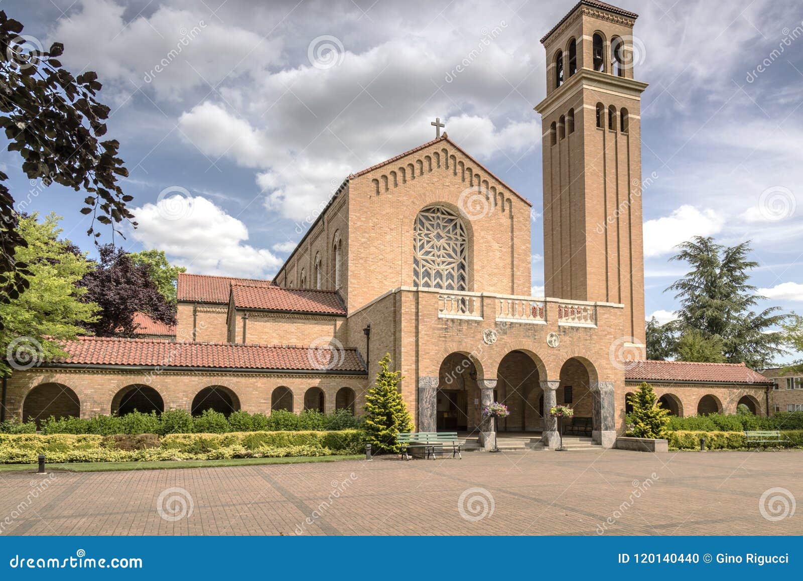 Mt. Angel Abbey and Grounds Oregon. Stock Photo - Image of fauna ...
