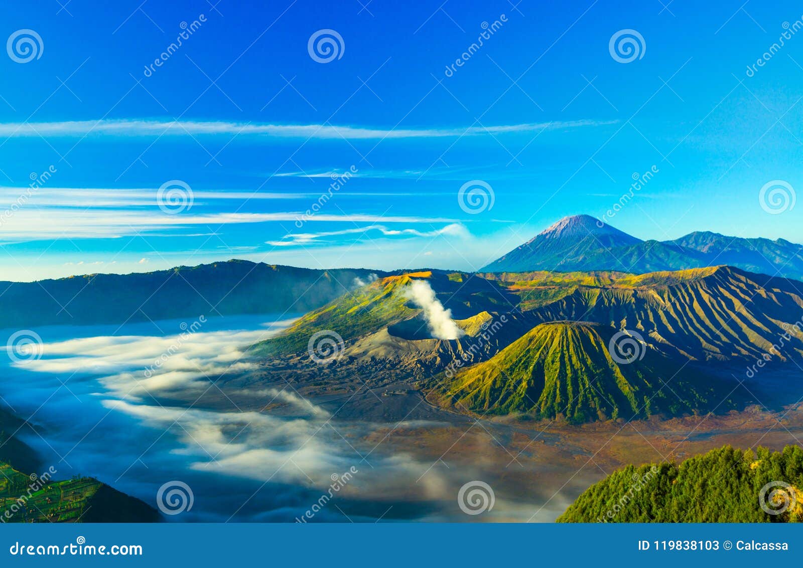 Mt.Bromo East Java Indonesia Stock Image - Image of mountain, mist ...