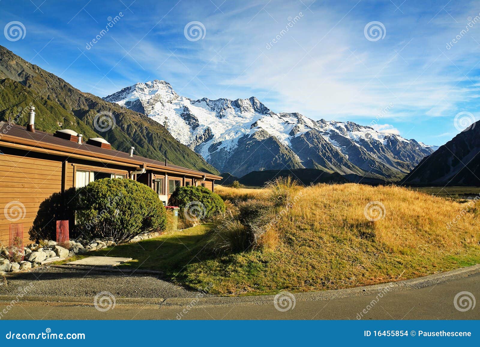 Mt Cook view from hostel stock photo. Image of landscape - 16455854