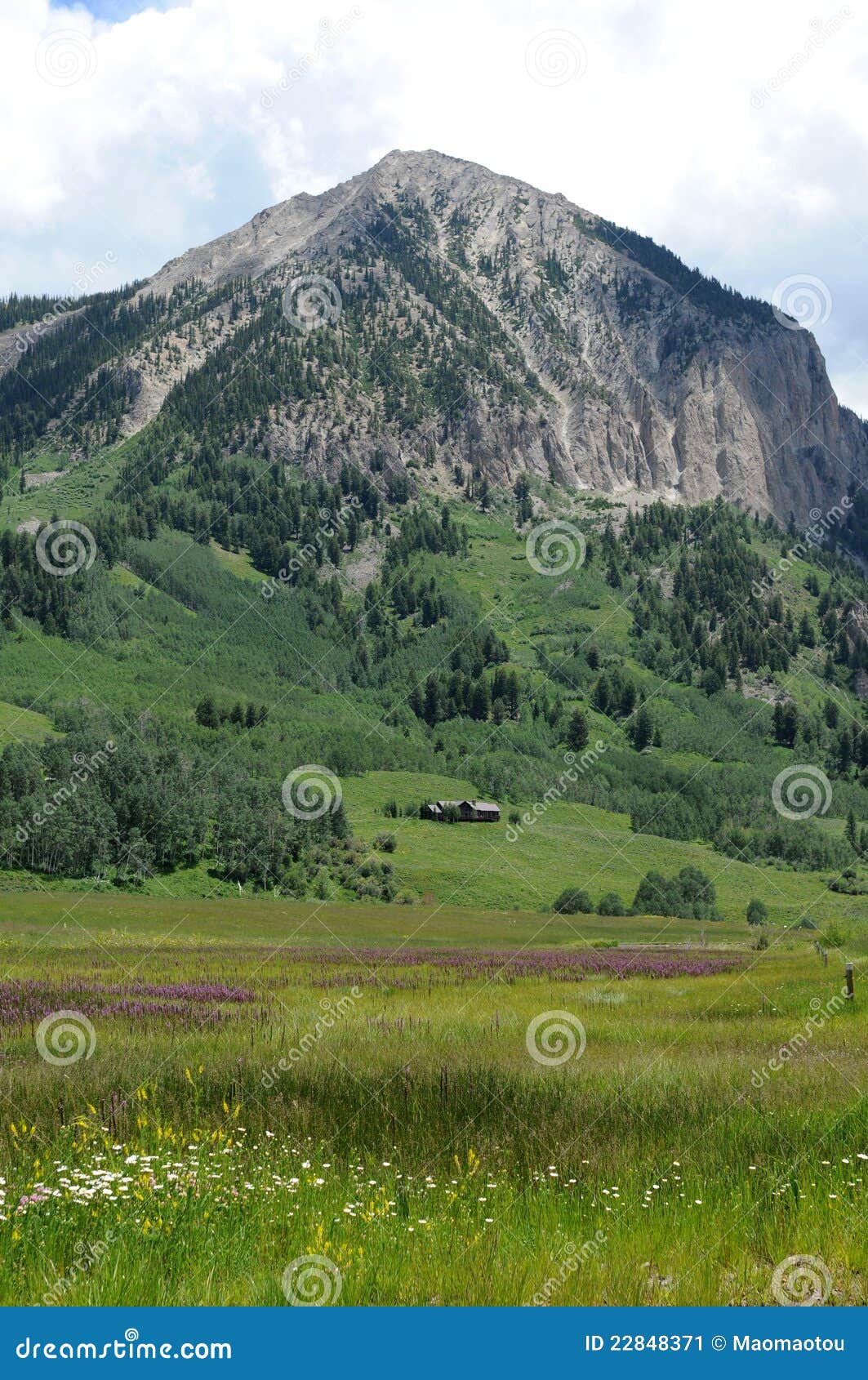 Mt. Crested Butte stock image. Image of nature, rock - 22848371
