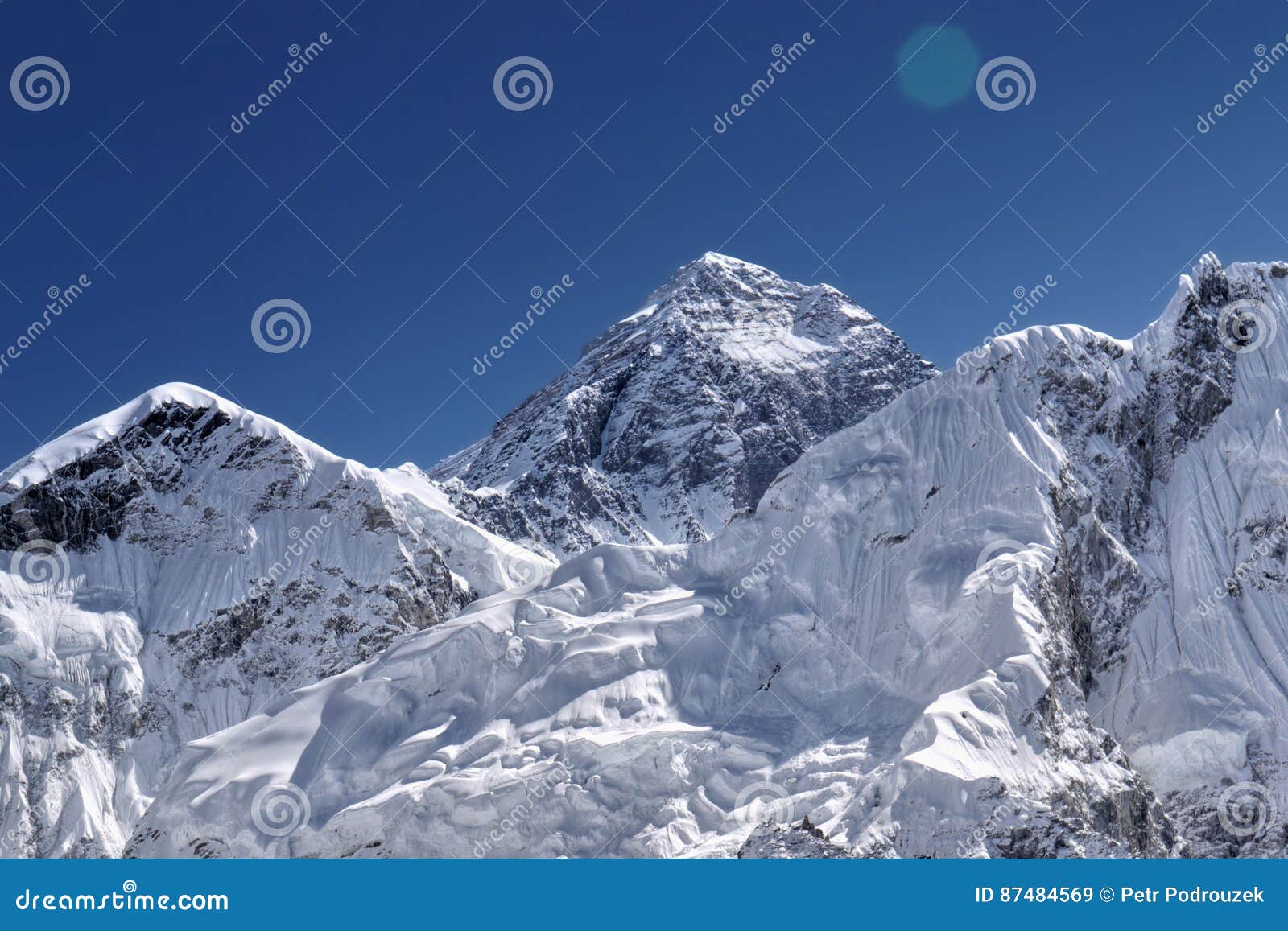 Mt. Everest - 8848 m stock image. Image of sagarmatha - 87484569