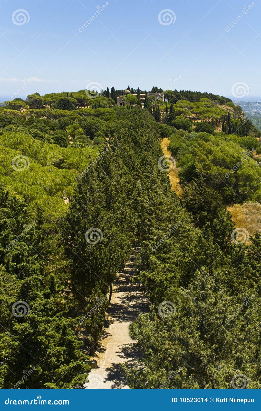 Mt. Filerimos - Ialyssos Acropolis Stock Photo - Image of rhodes, high ...
