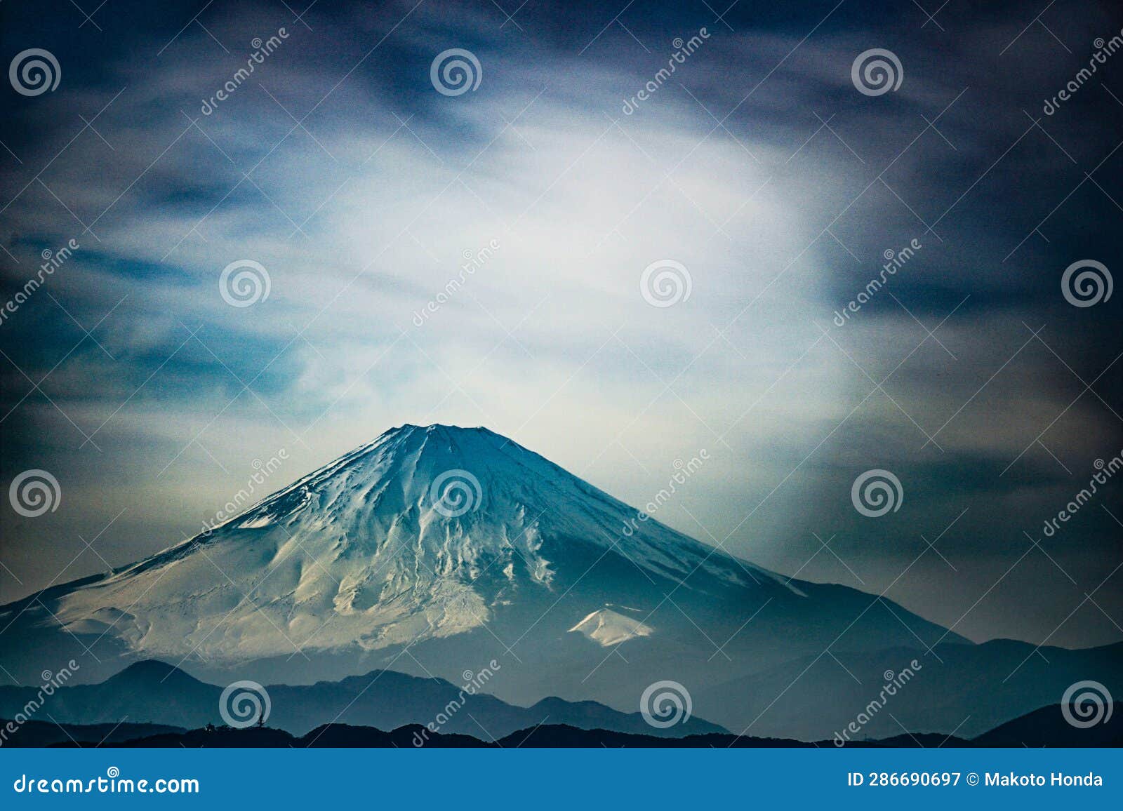 Mt. Fuji and the City of Fujisawa Stock Image - Image of nature, waves ...