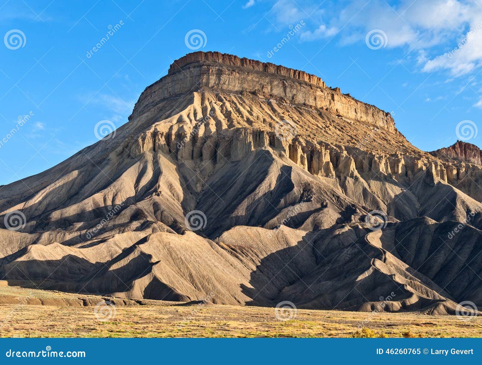 Mt. Garfield, the Book Cliffs Stock Image - Image of exploration, green ...