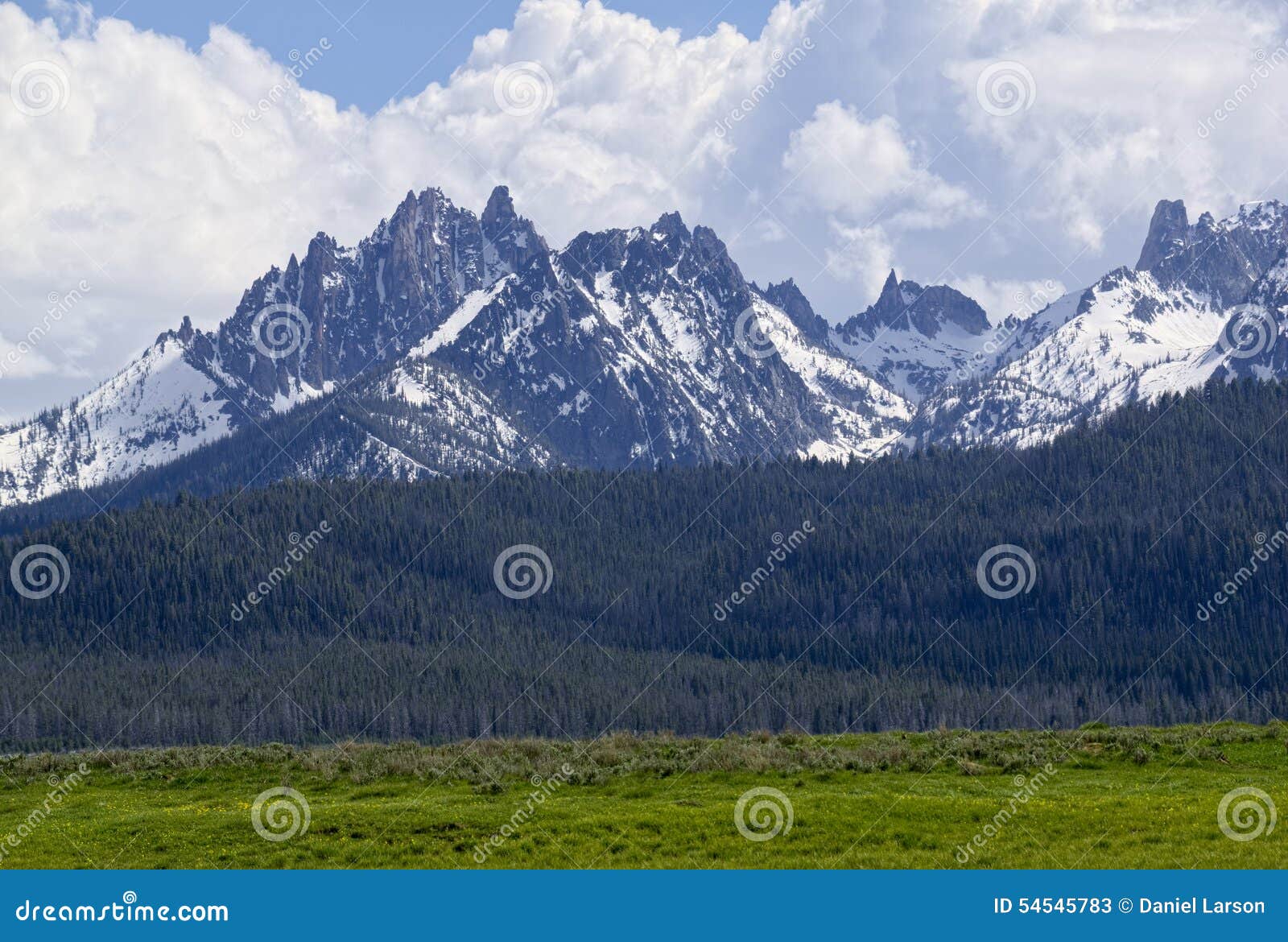 Mt. Heyburn stock image. Image of snow, sawtooth, capped - 54545783