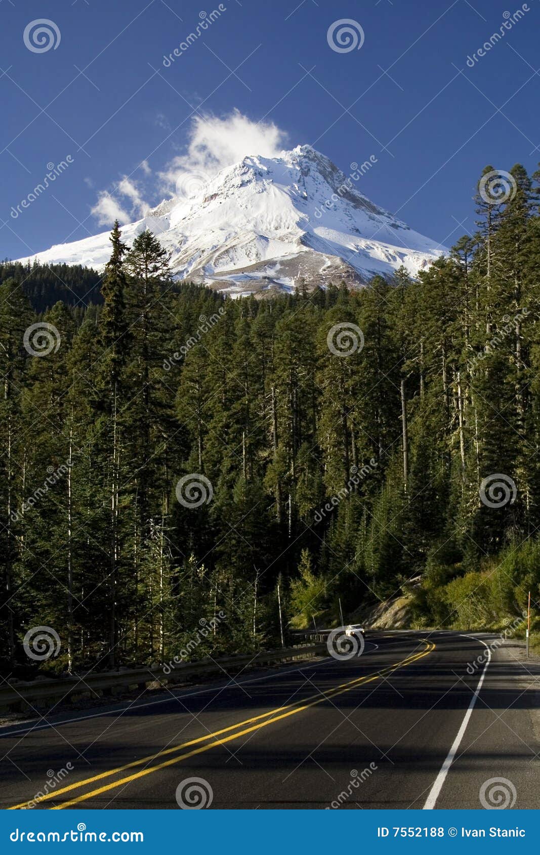 Mt. Hood stock photo. Image of park, road, nature, freeway - 7552188
