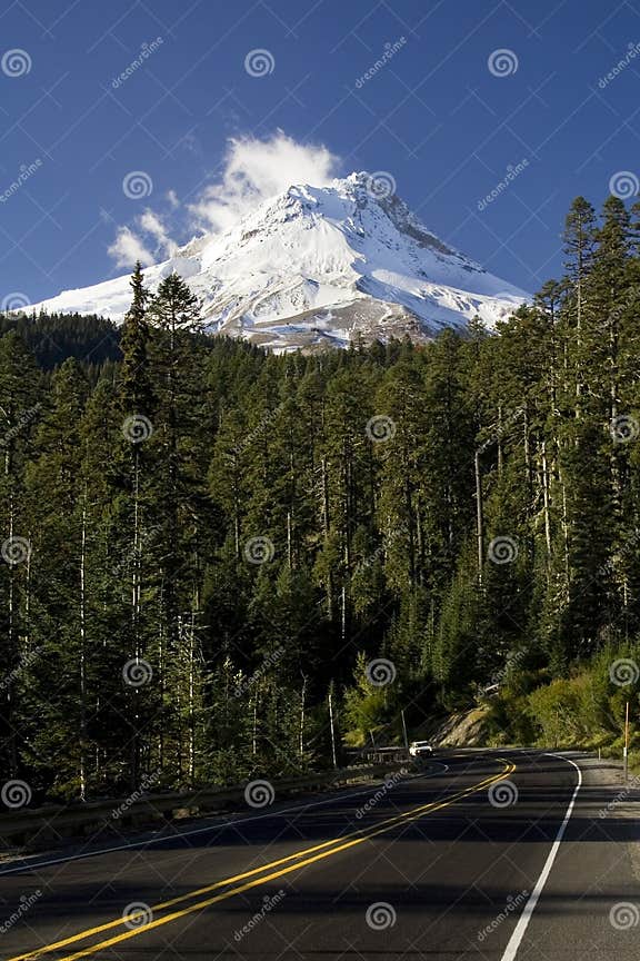 Mt. Hood stock photo. Image of park, road, nature, freeway - 7552188