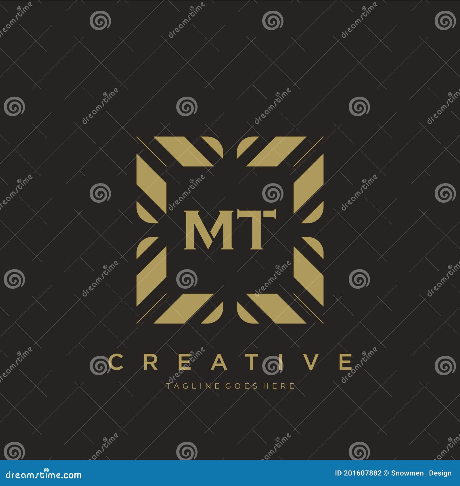 MT Initial Letter Luxury Ornament Monogram Logo Template Vector Stock ...