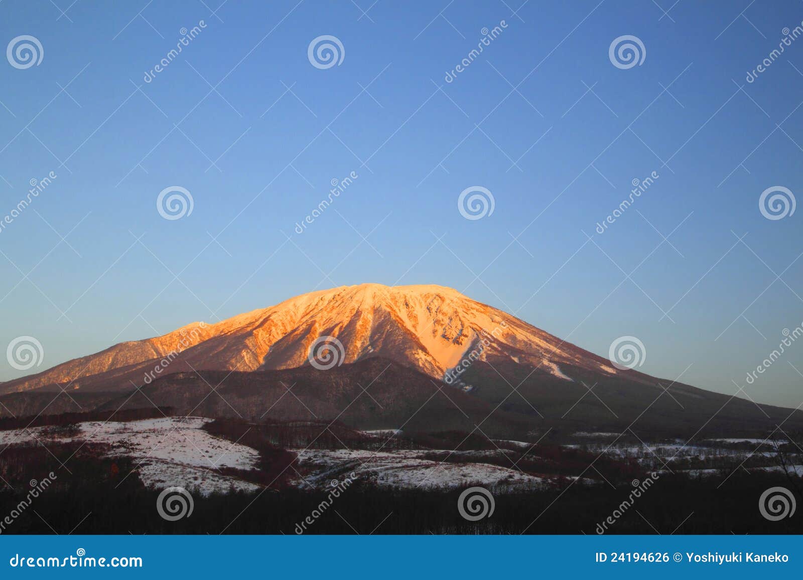 Mt.Iwate against blue sky stock photo. Image of japan - 24194626