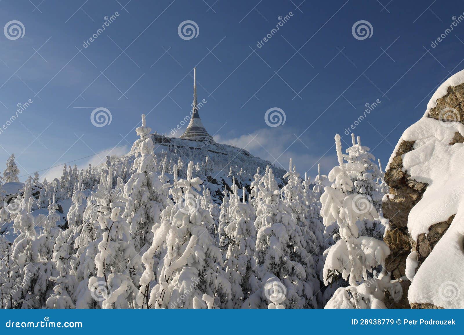 Mt Jested stock image. Image of altitude, high, blue - 28938779