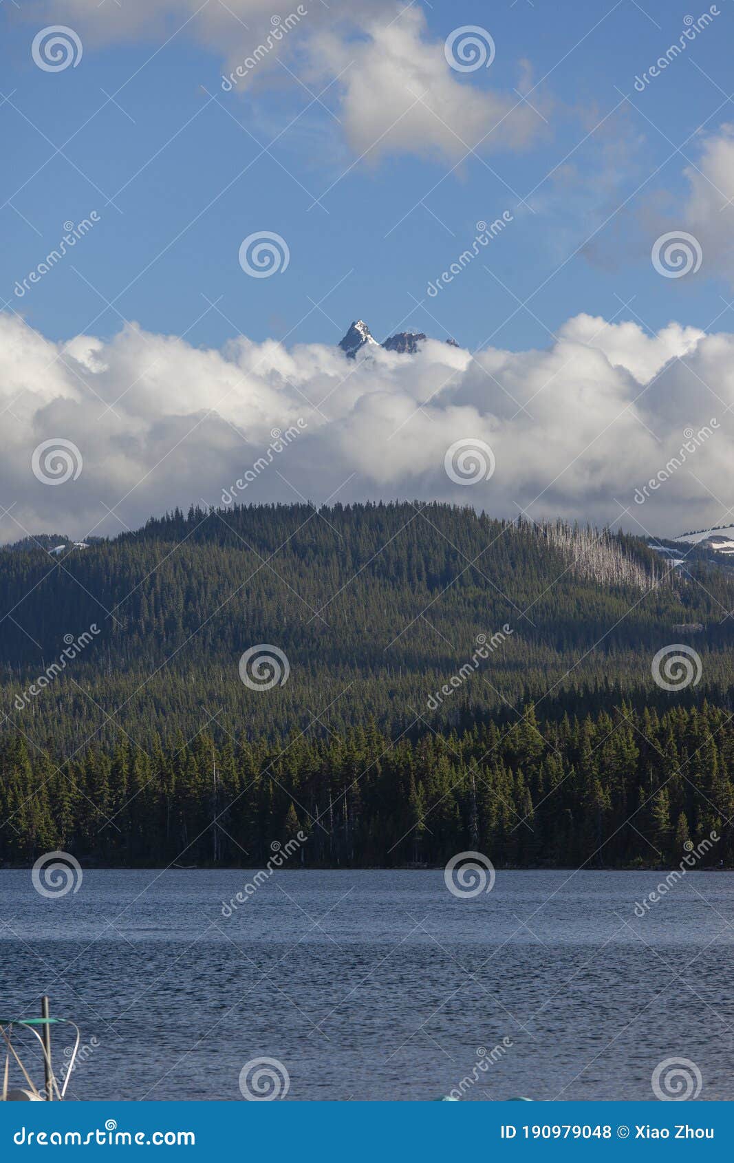 Mt. Johnson in Oregon stock photo. Image of clouds, beautiful - 190979048