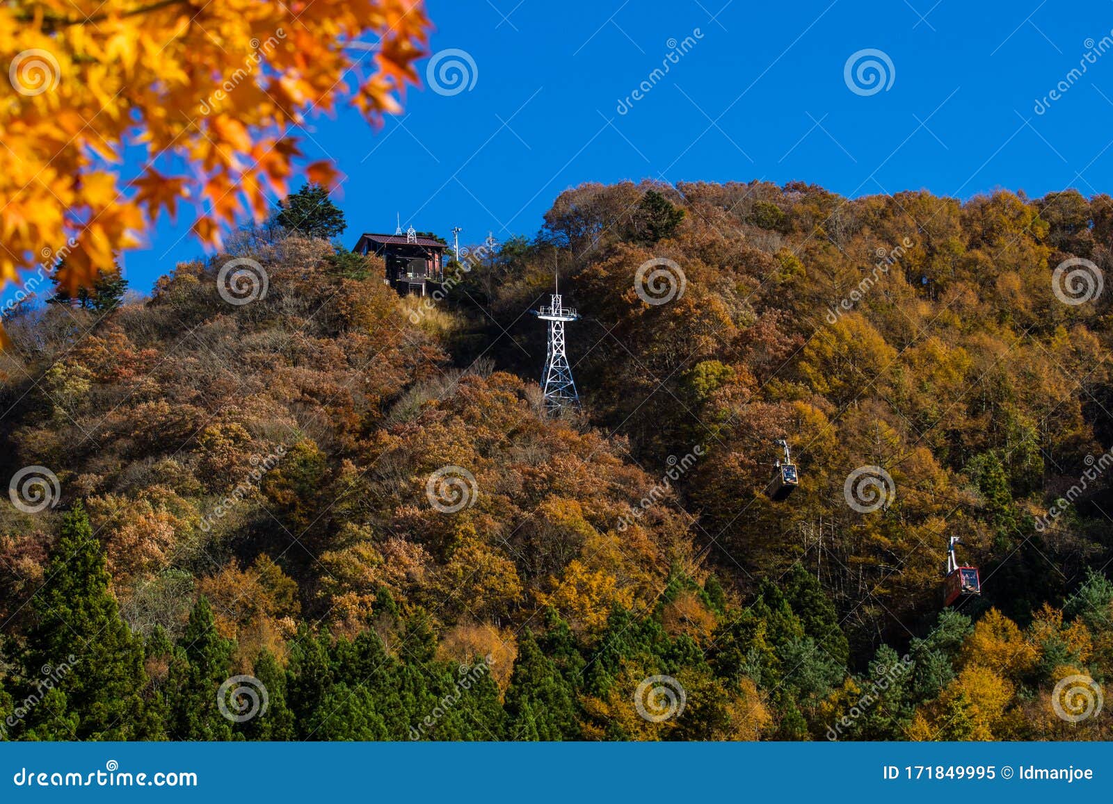 Mt. Kachi Kachi Ropeway stock image. Image of fujisan - 171849995