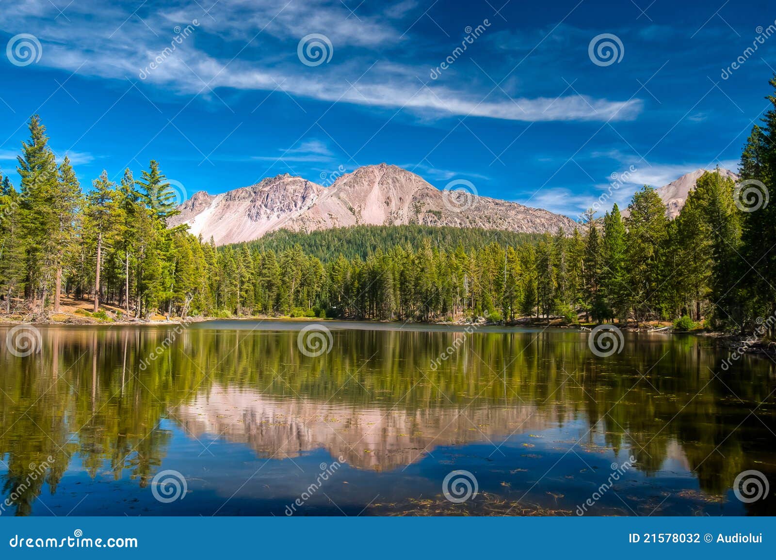 Mt lassen reflection stock photo. Image of texture, quiet - 21578032