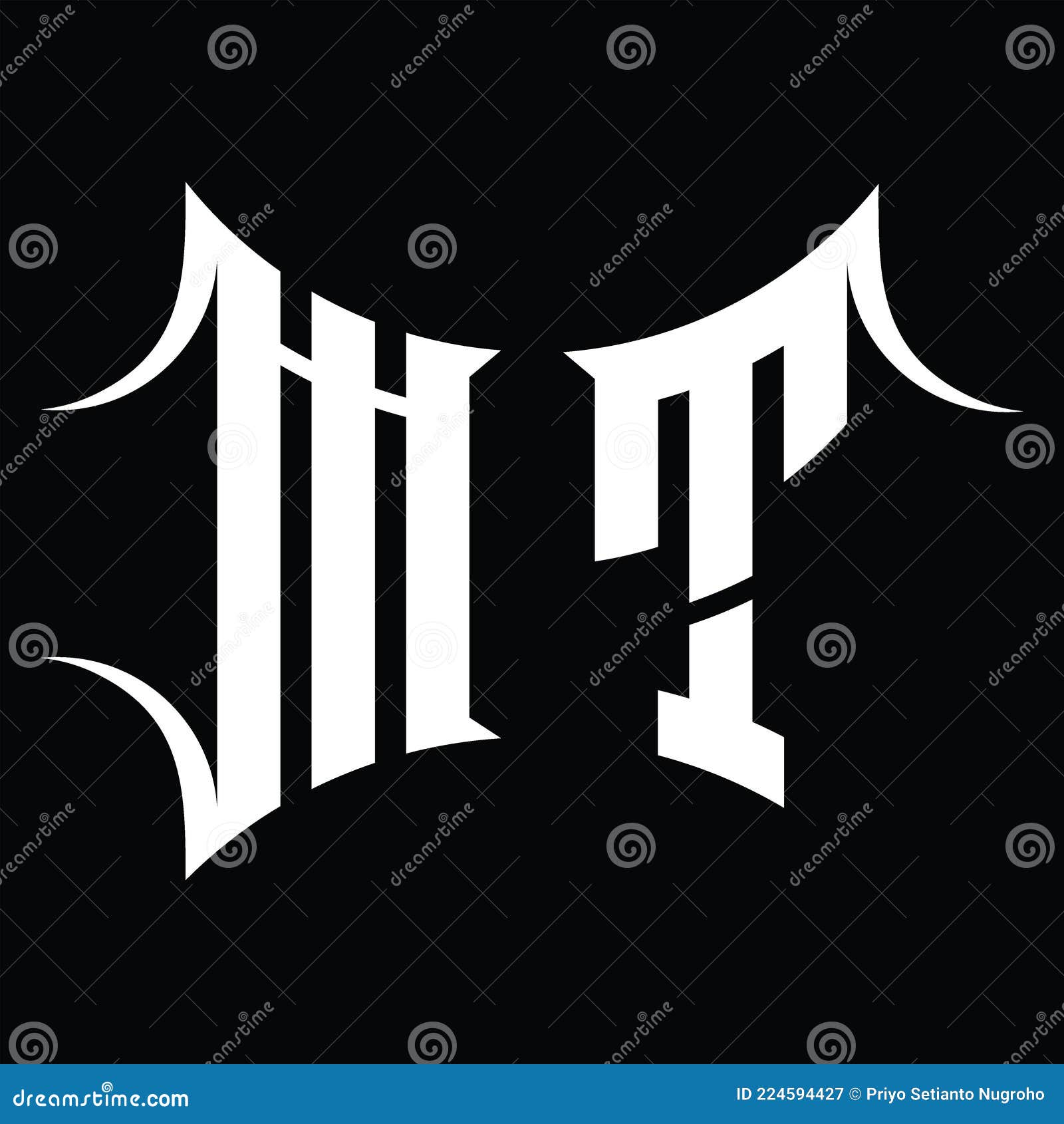 MT Logo Monogram with Abstract Shape Design Template Stock Vector ...