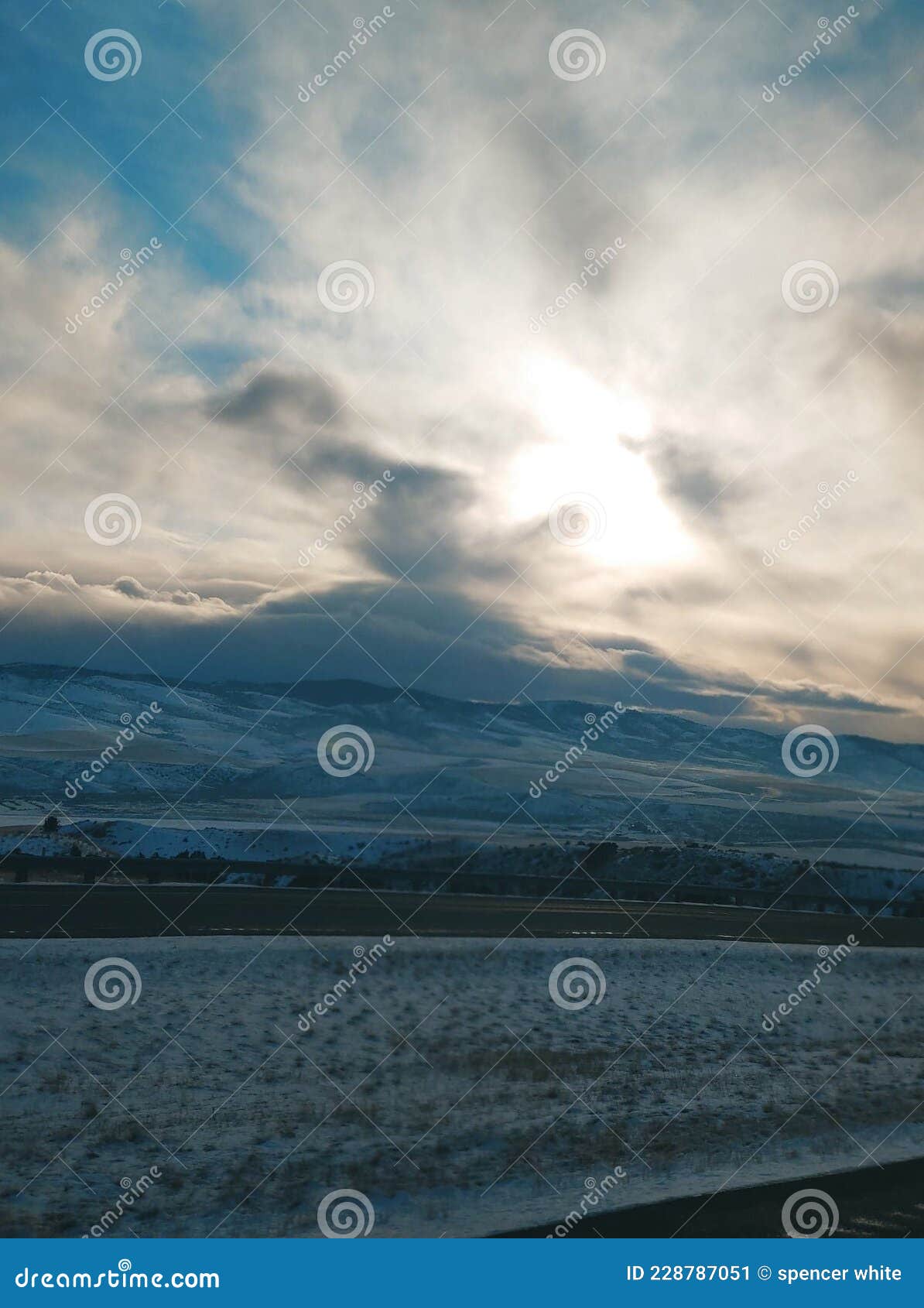 Mt. Morning stock image. Image of snow, dusk, wave, sunrise - 228787051