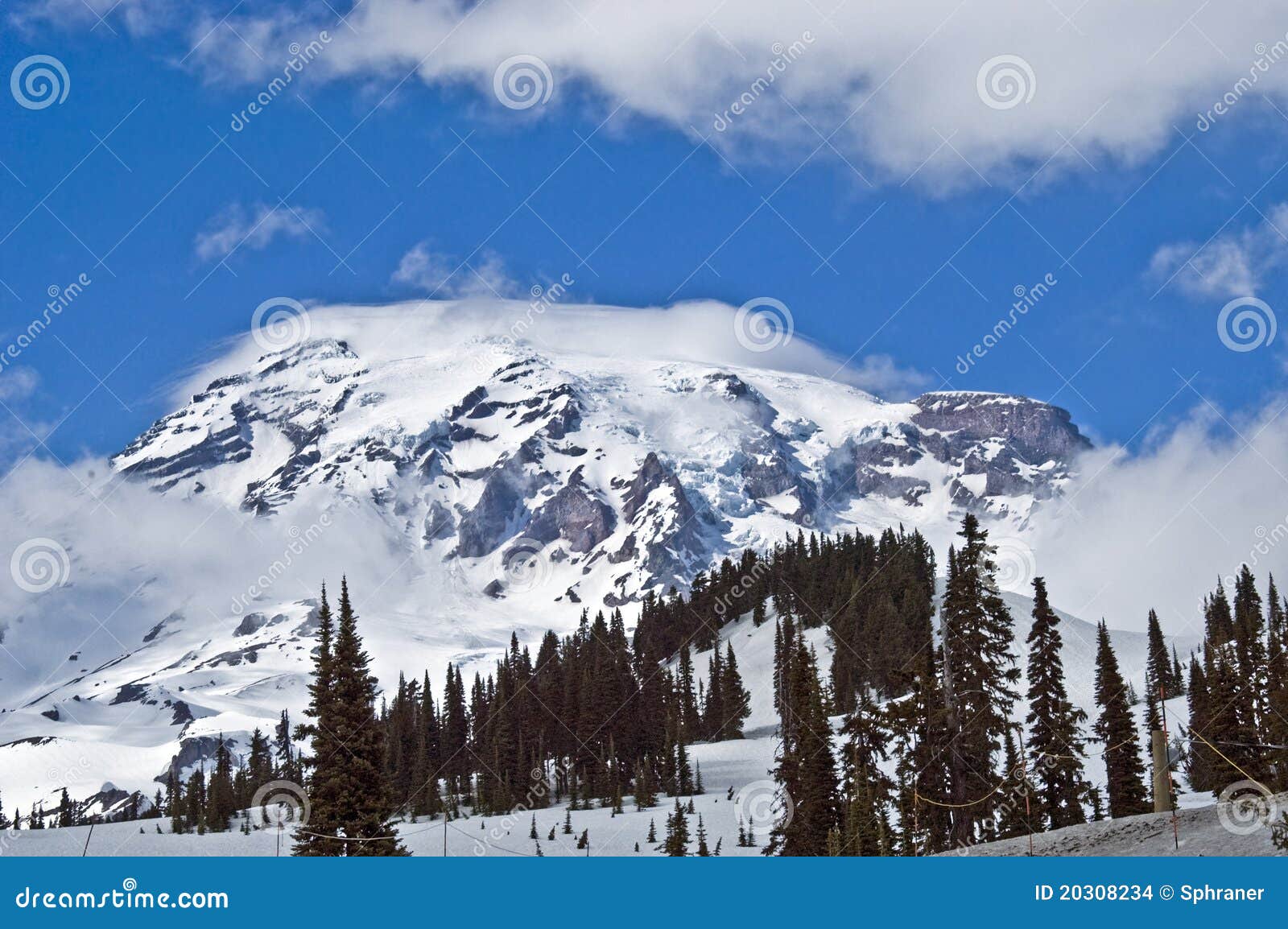 Mt Rainier stock photo. Image of cascade, peak, travel - 20308234