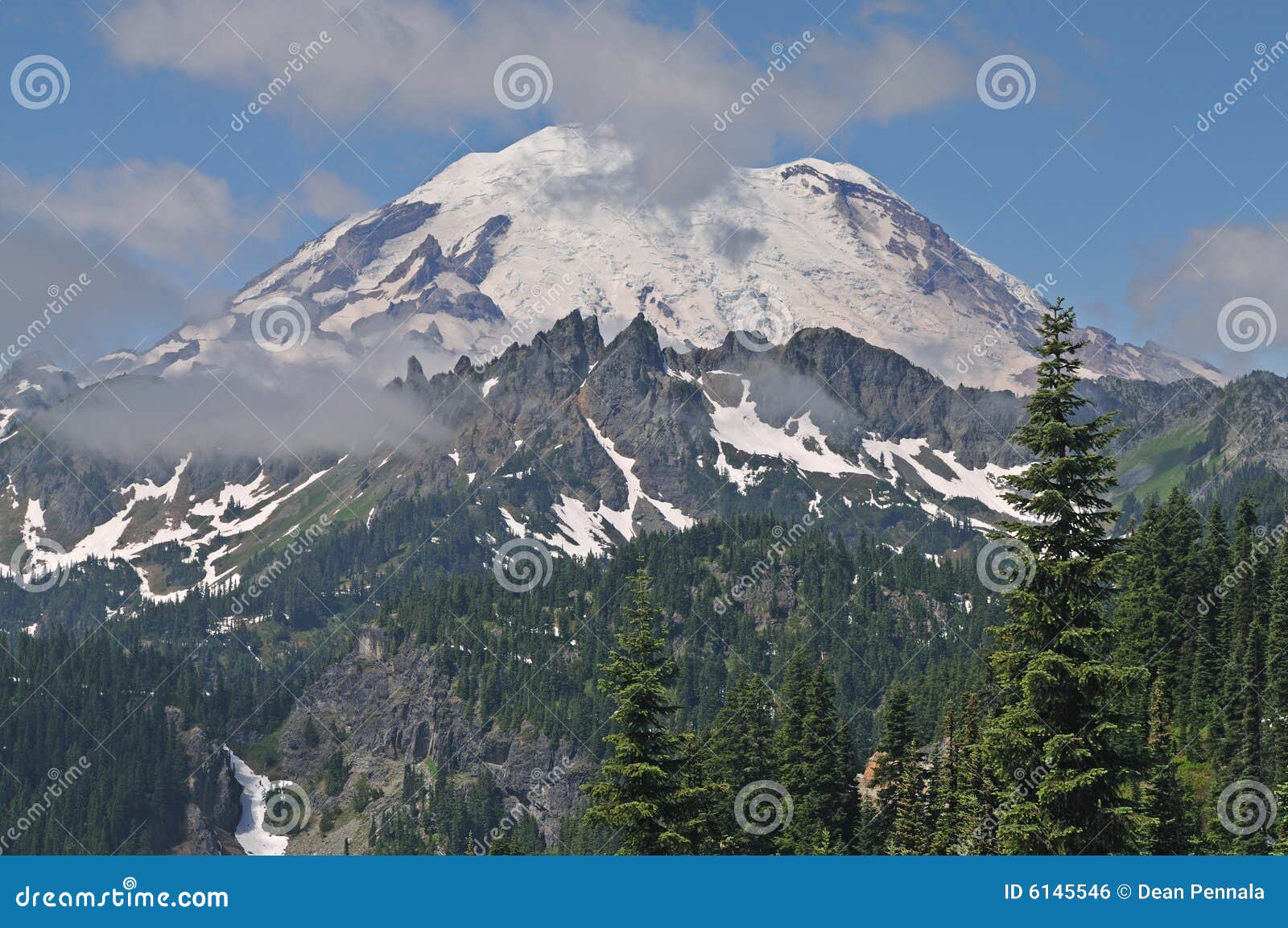 Mt. Ranier stock photo. Image of natural, scenic, serene - 6145546