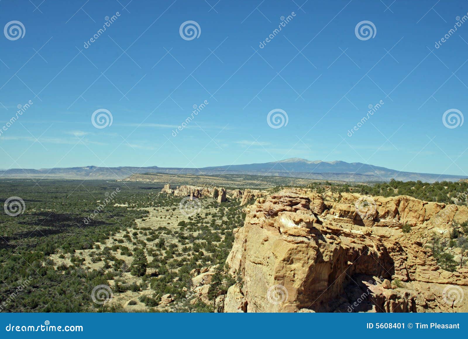 Mt. Taylor and the Malpais stock image. Image of stone - 5608401