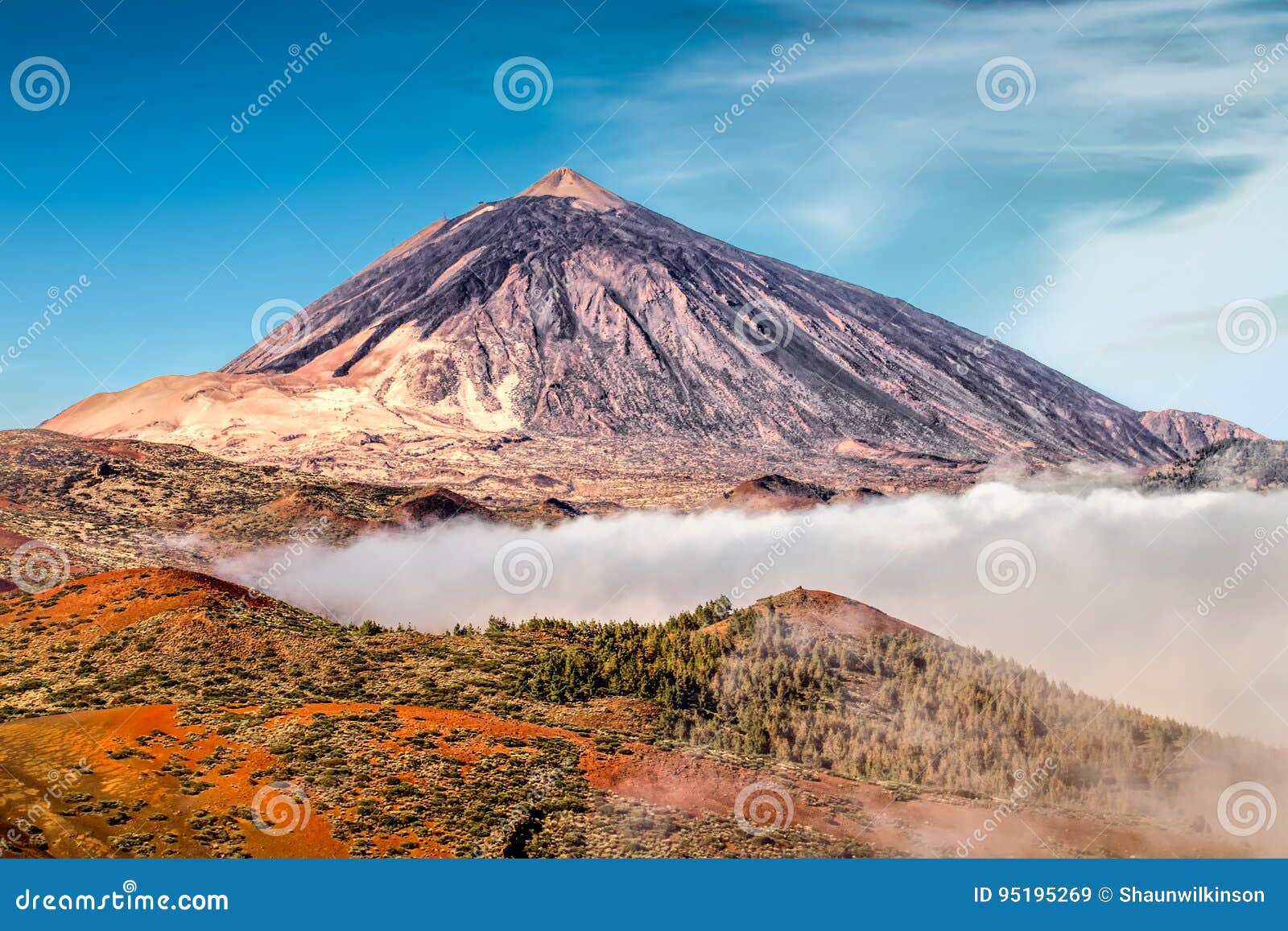 Mt Teide stock image. Image of natural, calm, space, destination - 95195269