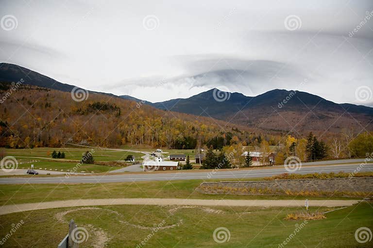 Mt Washington in a Fall Cloudy Day Stock Photo - Image of autumn ...