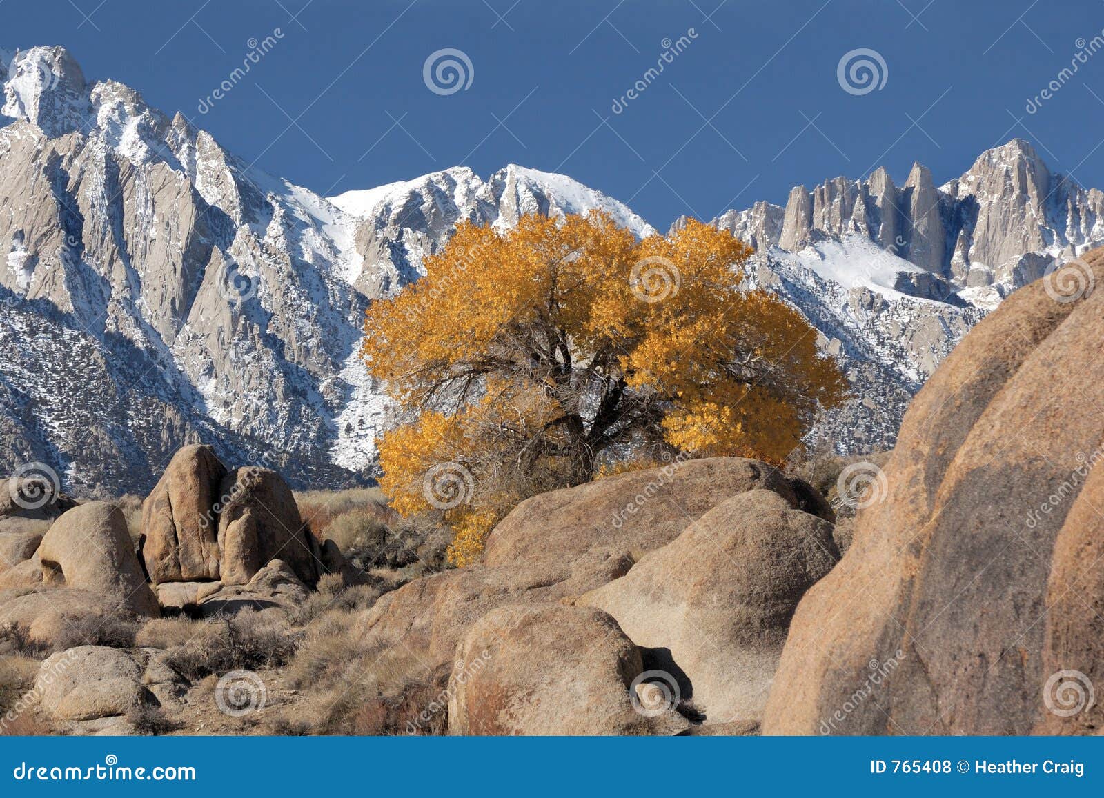 Mt. Whitney from the Alabama Hills Stock Photo - Image of mountains ...