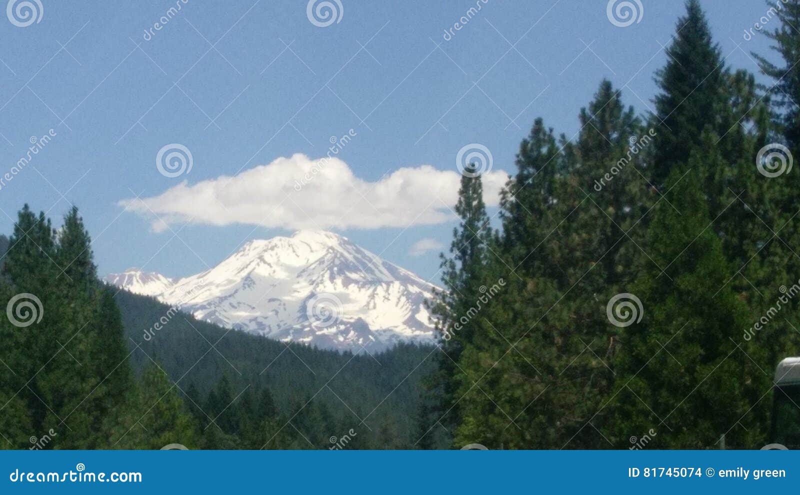 Mt Whitney stock photo. Image of capped, snow, clouds - 81745074