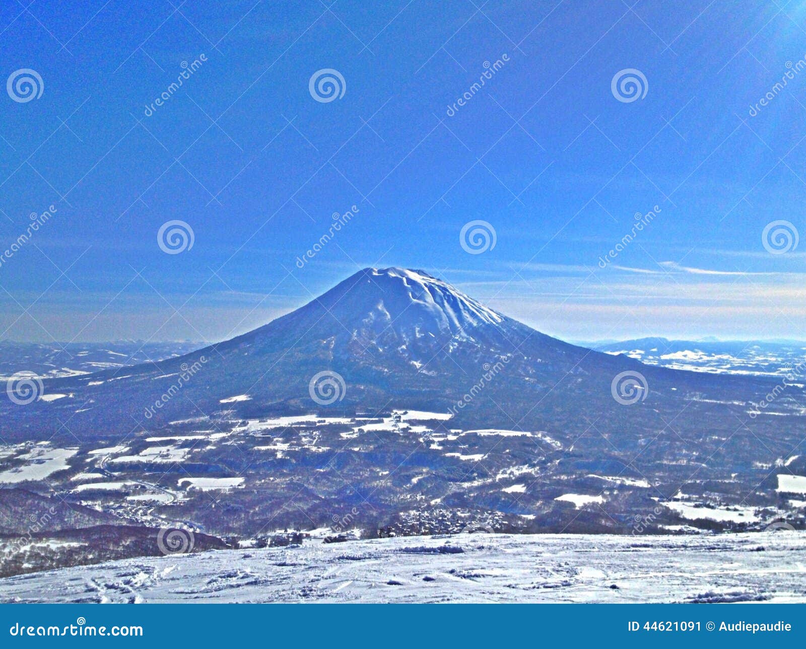 Mt Yotei stock image. Image of high, winter, cold, yotei - 44621091