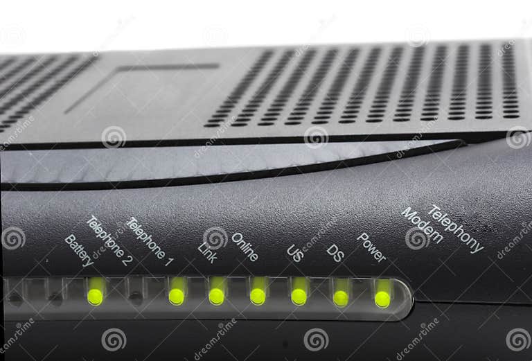 MTA cable modem stock photo. Image of computer, binary - 781084