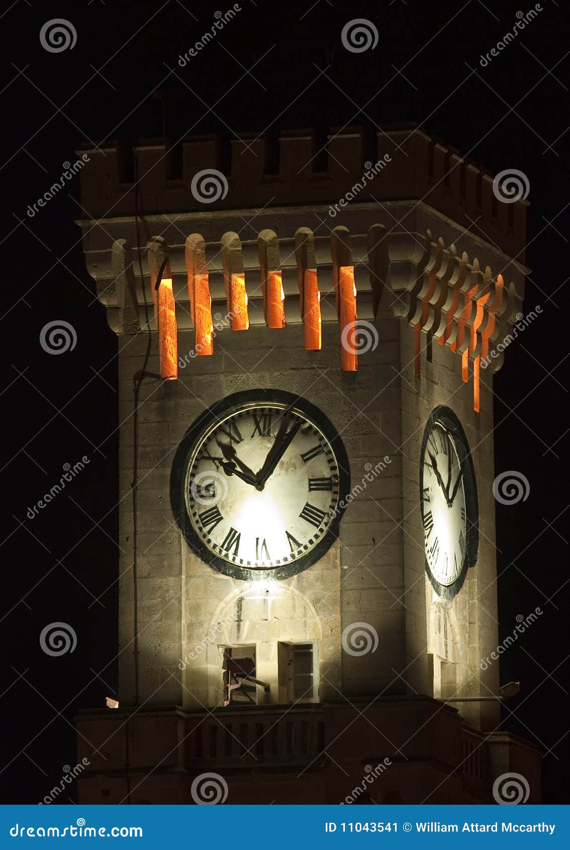 Mtarfa Clocktower stock image. Image of building, hand - 11043541