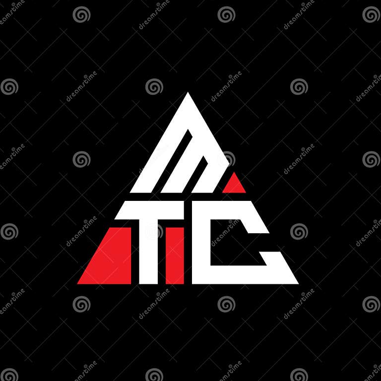 MTC Triangle Letter Logo Design with Triangle Shape. MTC Triangle Logo ...