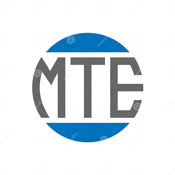 MTE Letter Logo Design on White Background. MTE Creative Initials ...